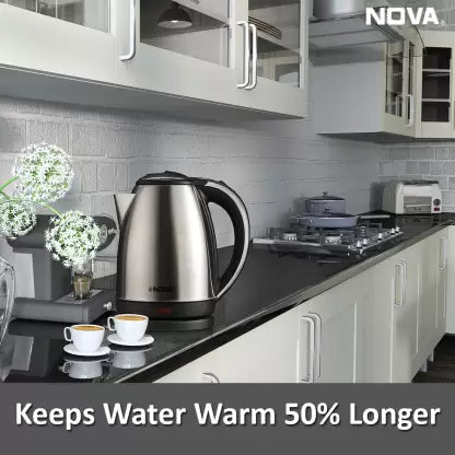 NOVA NKT-2733 Electric Kettle (1.7 L, Black) – Nova India