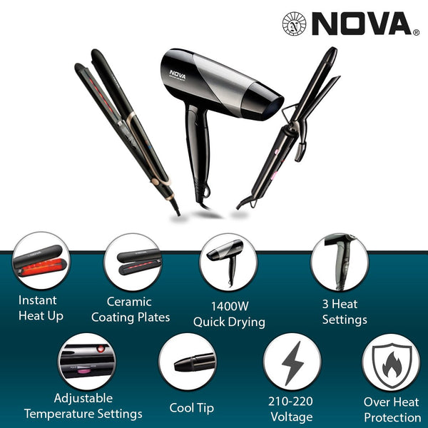 Nova Premium Styling Kit combo( Miss Freshers Pack ) – Million Lights