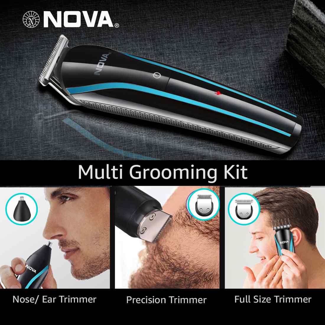 NOVA NG 1145: 60 Minutes Runtime Multi Grooming Kit for Men – Million ...